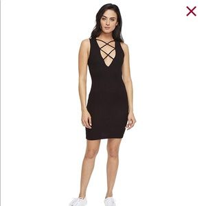 LNA | Dresses | Lna Black Lace Up Dress | Poshmark